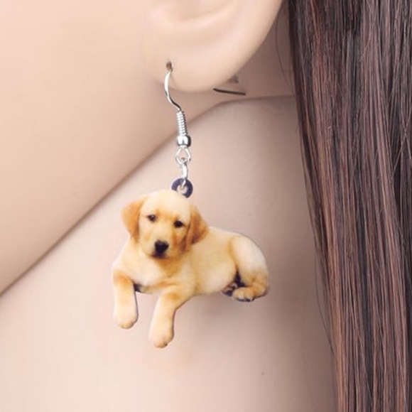 Jewelry | Golden Labrador Retriever Puppy Earrings | Poshmark